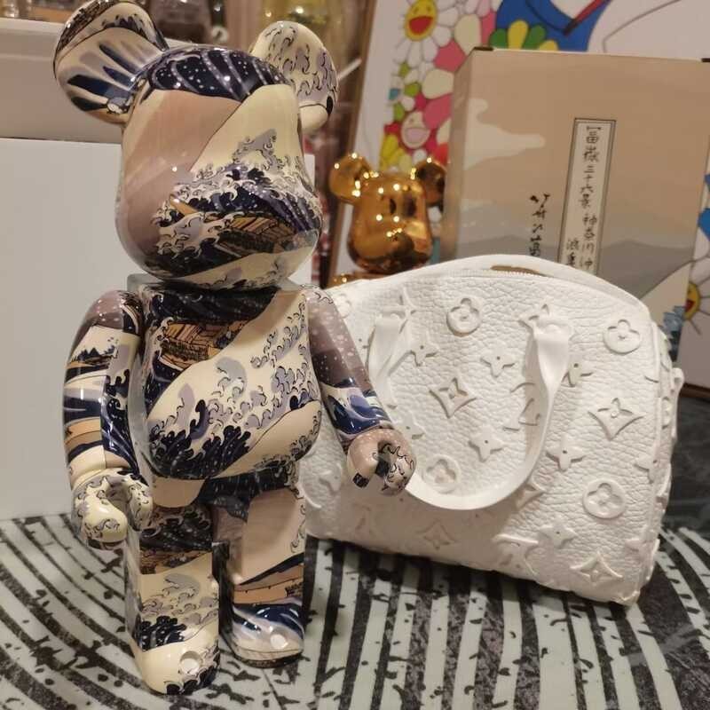 Bearbrick 400% Kanagawa Surfing Violent Building Blocks, Bears, Blind ...