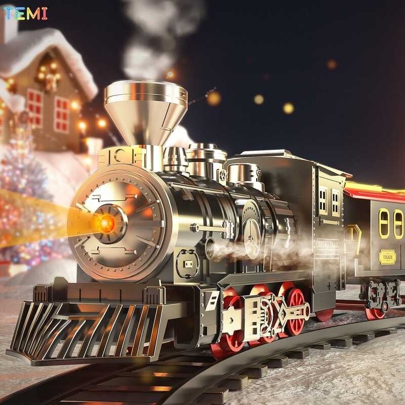 Classic TEMI Gift Train Set Railway Electric With Light Sound ...
