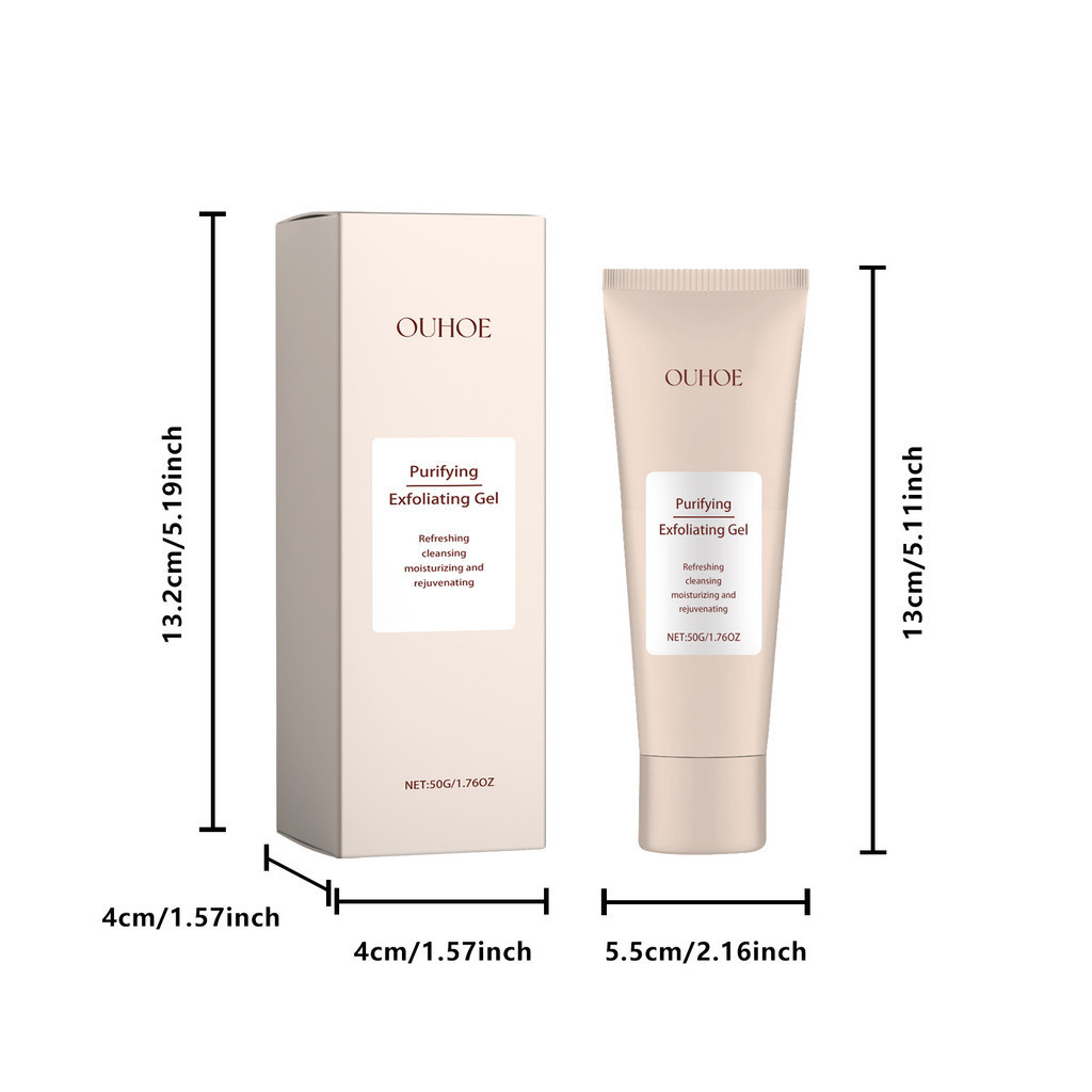 OUHOE Purifying Exfoliating Gel 50g Pore Shrinking Deep Cleansing ...