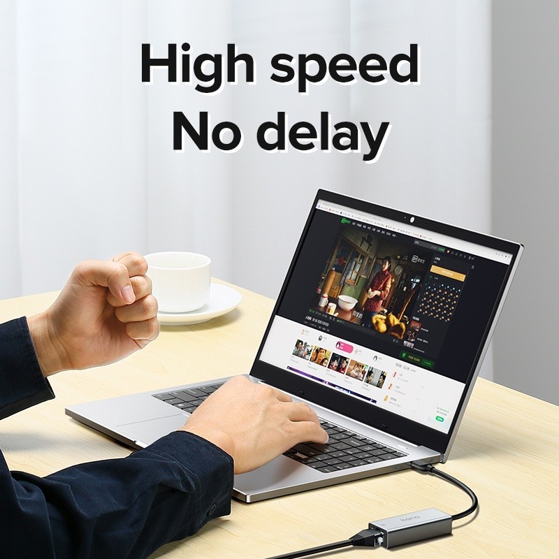 1000 Mbps Gigabit Type-C/USB to LAN Port Converter Cable - USB-C/USB 3.0 to RJ45 LAN Port and ...