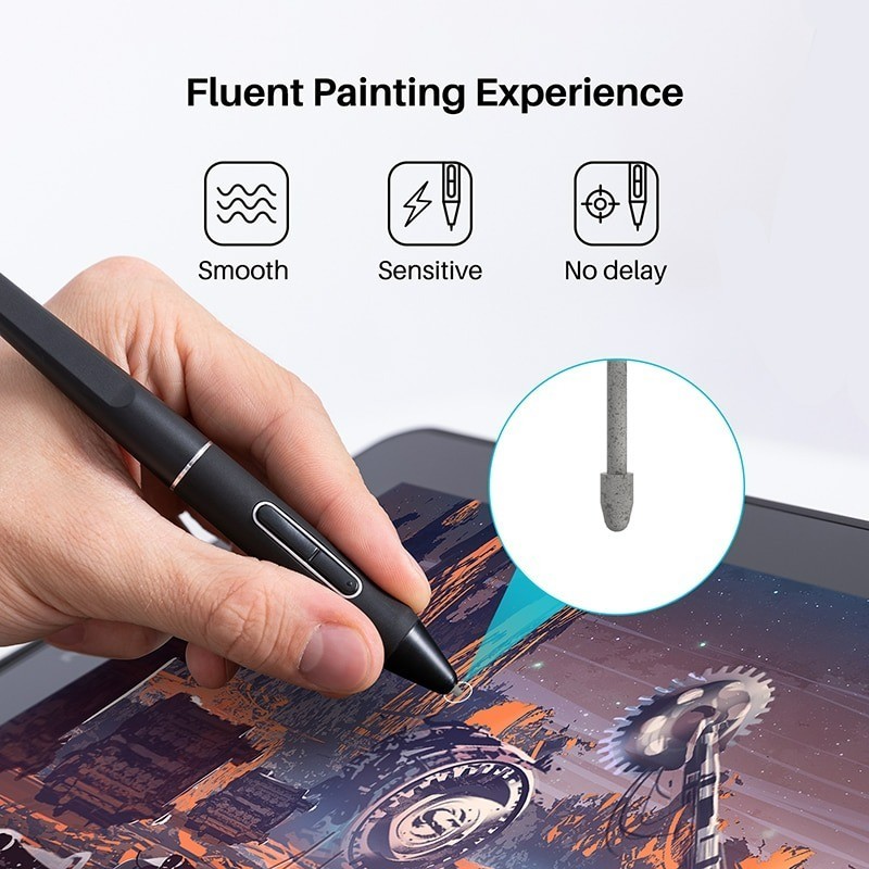 10pcs Huion Felt Nib Replacement Nibs for Digital Stylus PW517 Stylus ...