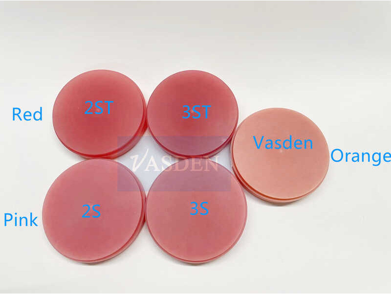 Od98mm Monochromatic Pink PMMA Blocks Para Sa Cad/Cam Milling Dental ...