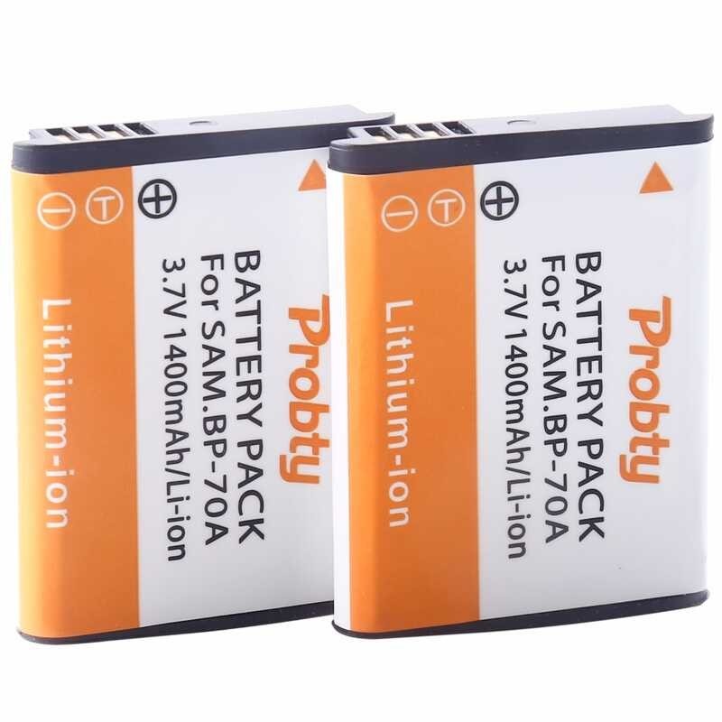 Marahil 2pcs BP-70A BP70A Rechargeable Li ion Batteries For Samsung ...