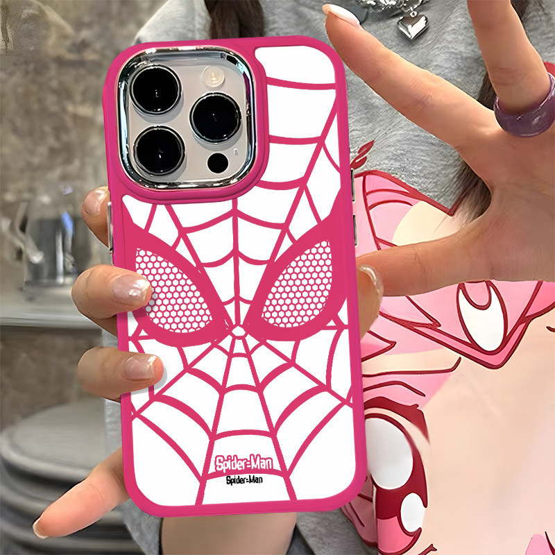 New White Background Spider Man Pattern Phone Case Compatible for ...