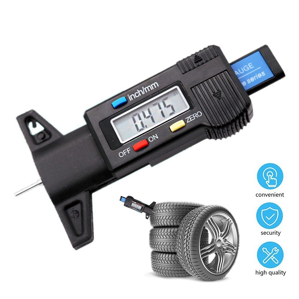 Digital Car Tire Tread Depth Gauge Measuring Instrument Car Tire Wear ...