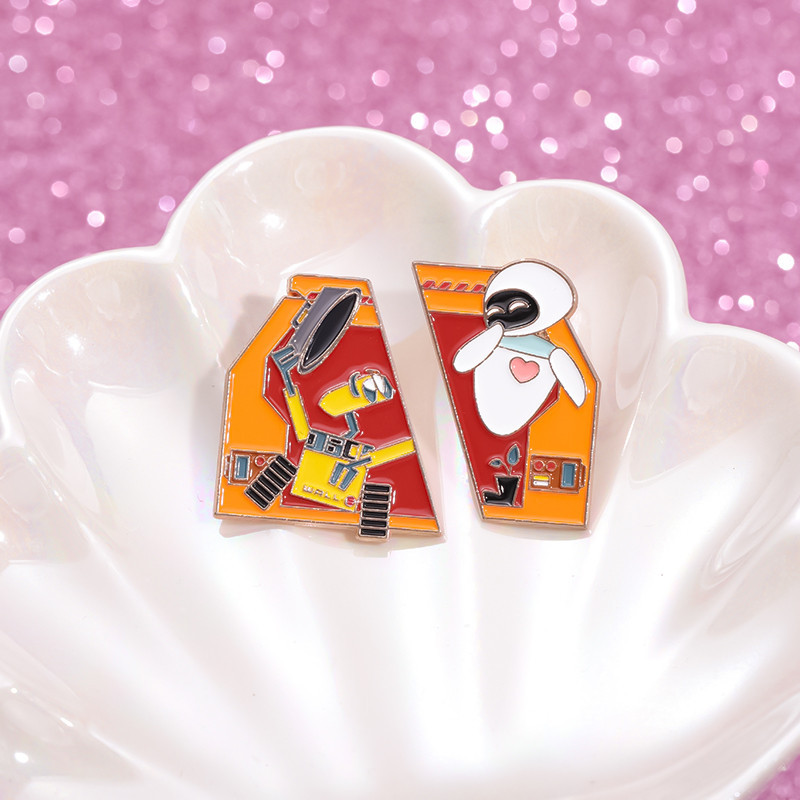Wall-E Robot Brooch Wall E & EVE Pin Cartoon Anime Badge Pin Robot ...