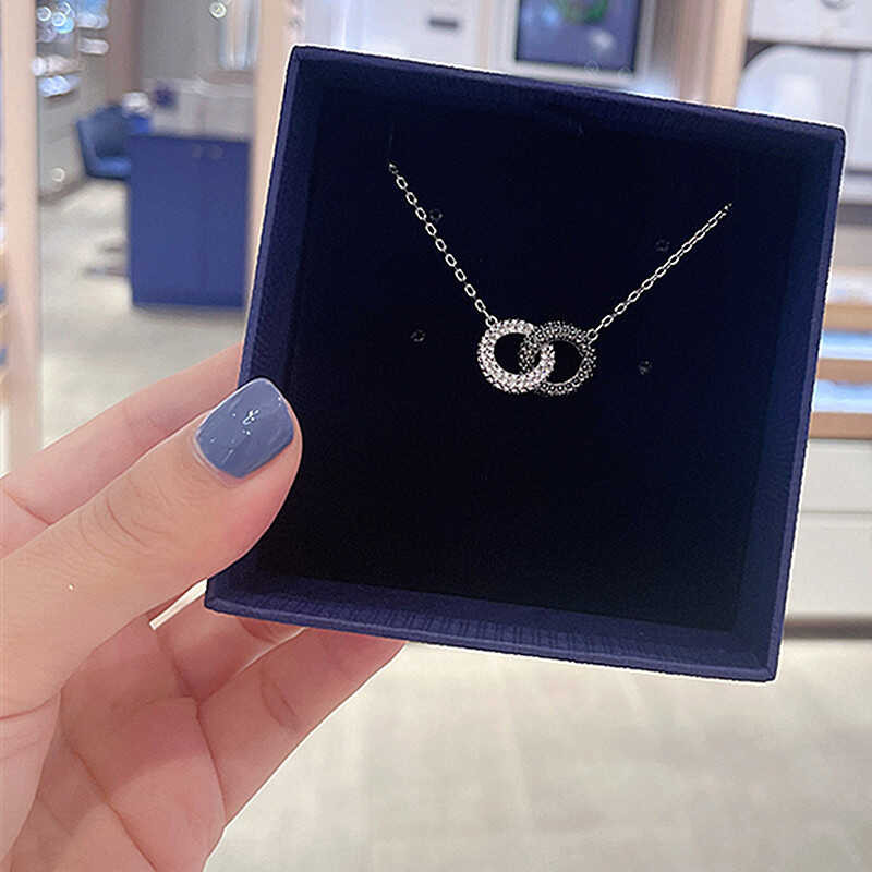 kalungkutan Bagong gumagamit ng doble na kulay double ring Crystal mula ...