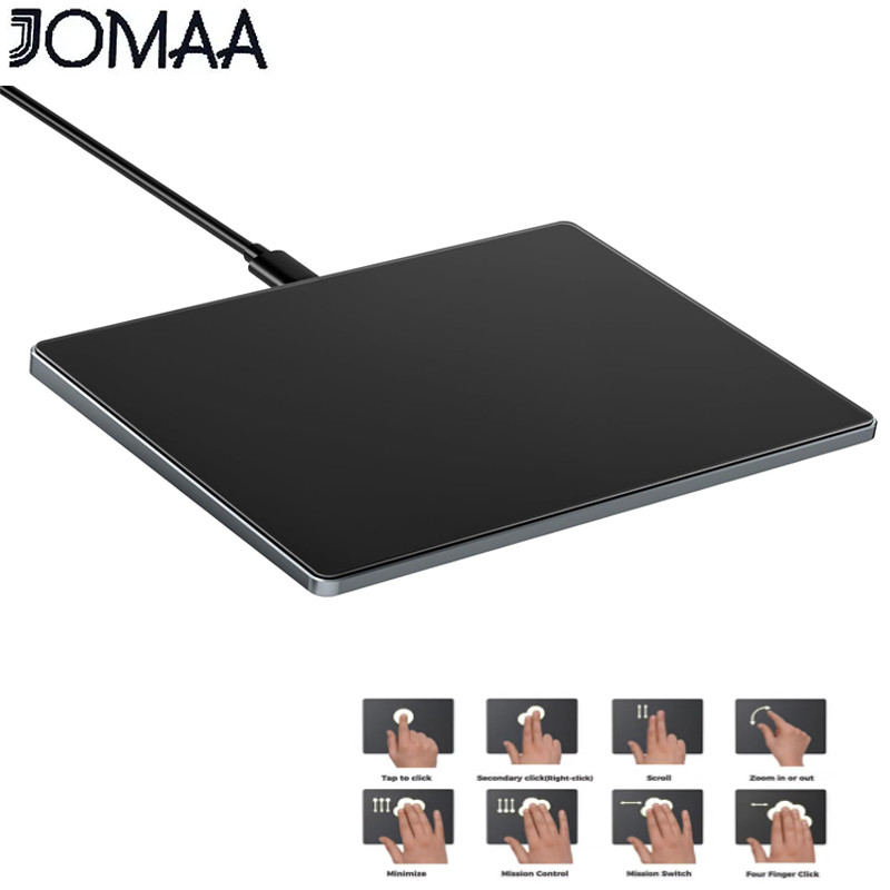 JOMAA Upgraded Trackpad Touch Mouse Smooth Glass Surface Multi-Touch ...