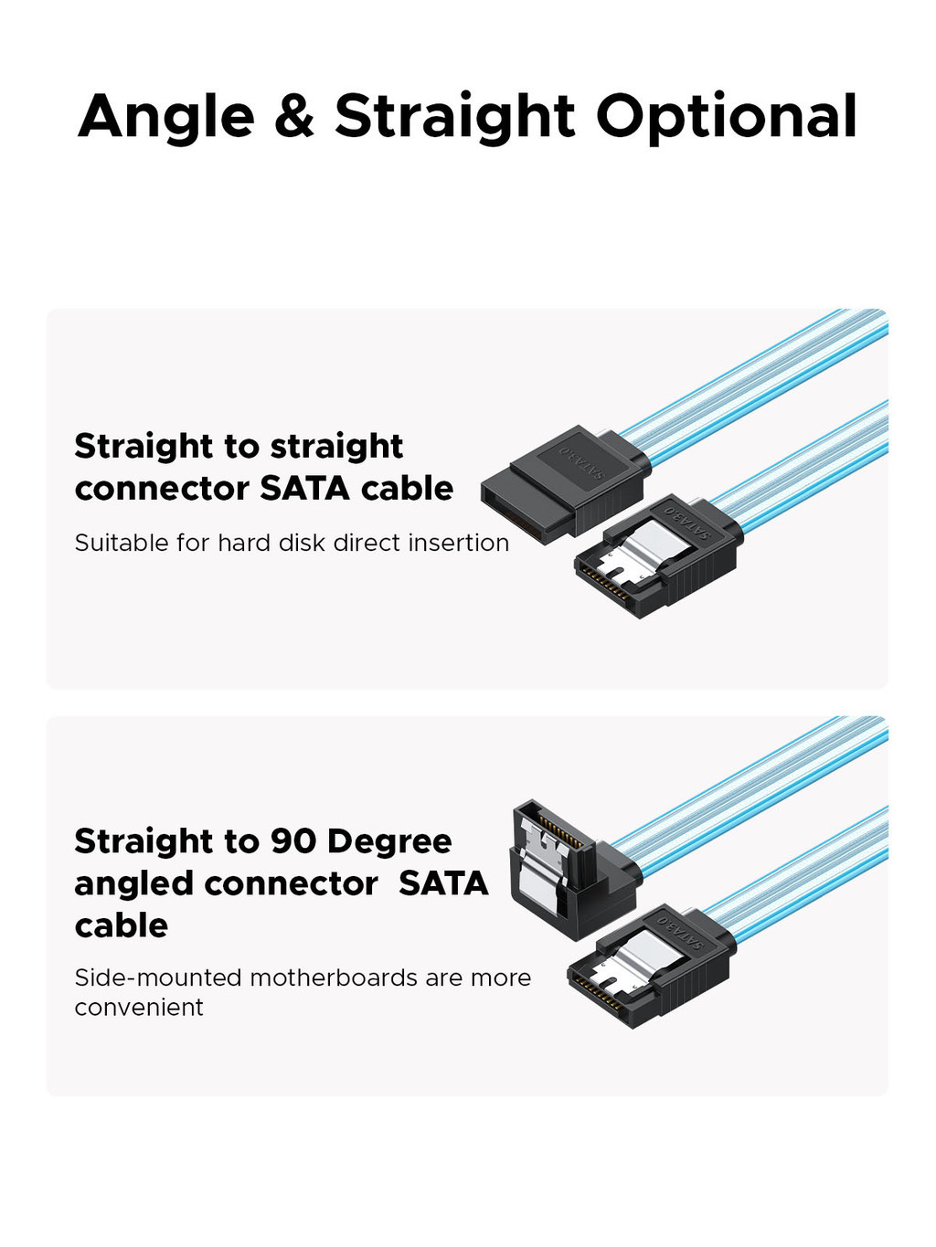 ORICO SATA3.0 Hard Drive Data Cable 6Gbps Power Supply Serial Port ...
