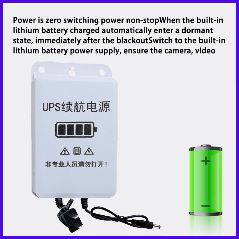 12V 2A Uninterruptible Power Supply WiFi Router CCTV Monitor UPS Power ...