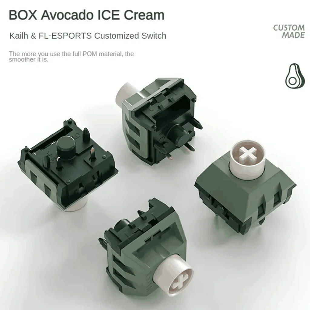 Kailh BOX Avocado Ice Cream Pro Switch 5Pin Linear POM Custom ...