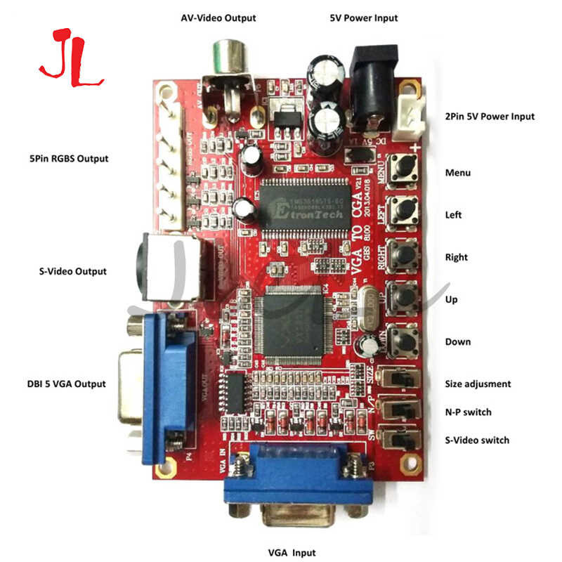 Ng Libreng Pagpapadala VGA SA CGA 5 PINS Rgbs/Cvbs/S-Video/Av Video ...