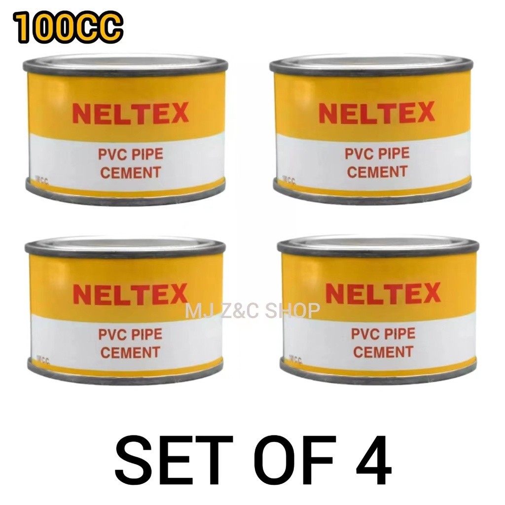 SET OF 4 ) NELTEX PVC PIPE CEMENT 100CC / 200CC / 400CC | Shopee ...