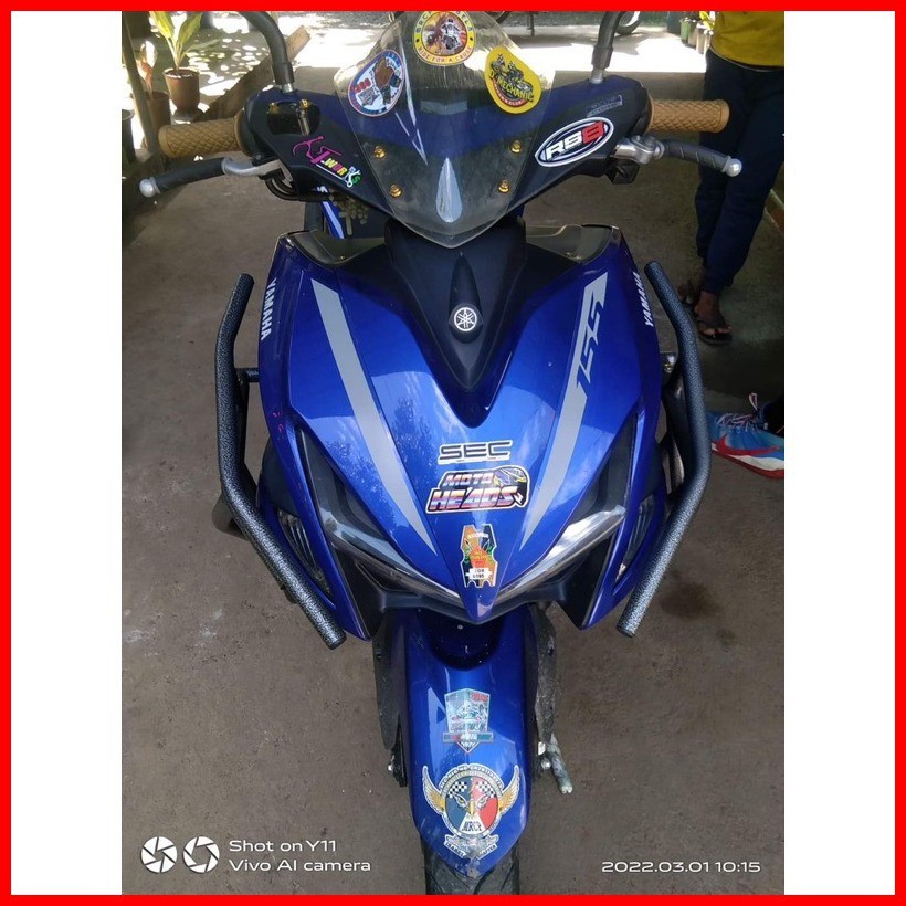 AEROX v1 / V2 acrylic and powder coated finish crash guard | Shopee ...