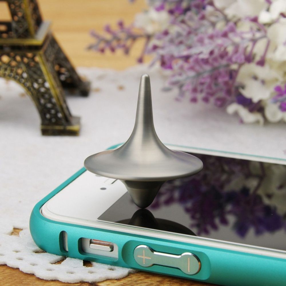 Metal Gyro Great Accurate Silver Spinning Top Hot Movie Totem Print ...