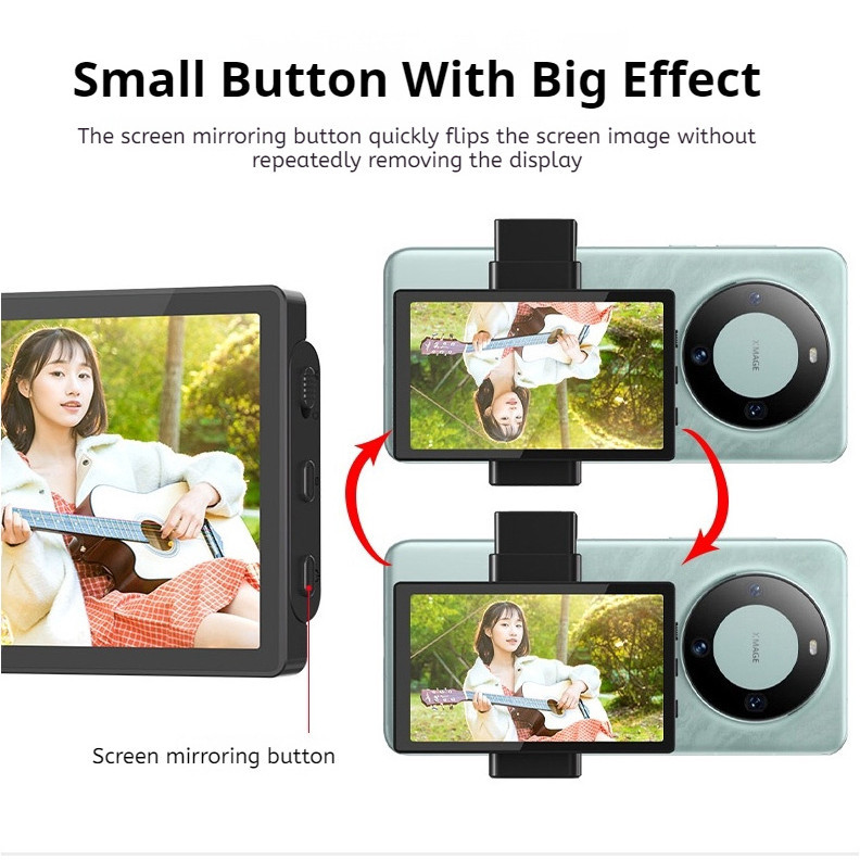 VL-PH01 Max Vlog Selfie Monitor Screen Magnetic Selfie Vlog Flip ...