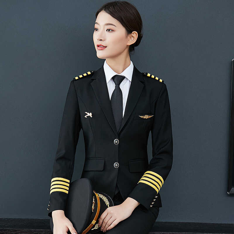 Suit Aviation Uniform Women Pilot Captain Uniform Women Coat Flight ...