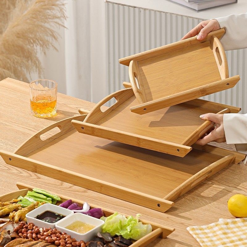 GOODS Wooden trays, family tea trays, rectangular bamboo trays, family ...