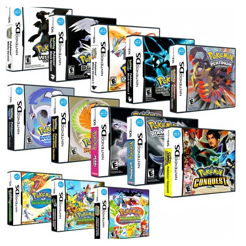 NDS Game card Pokemon Single Card Black boxed Pokemon US English Game ...