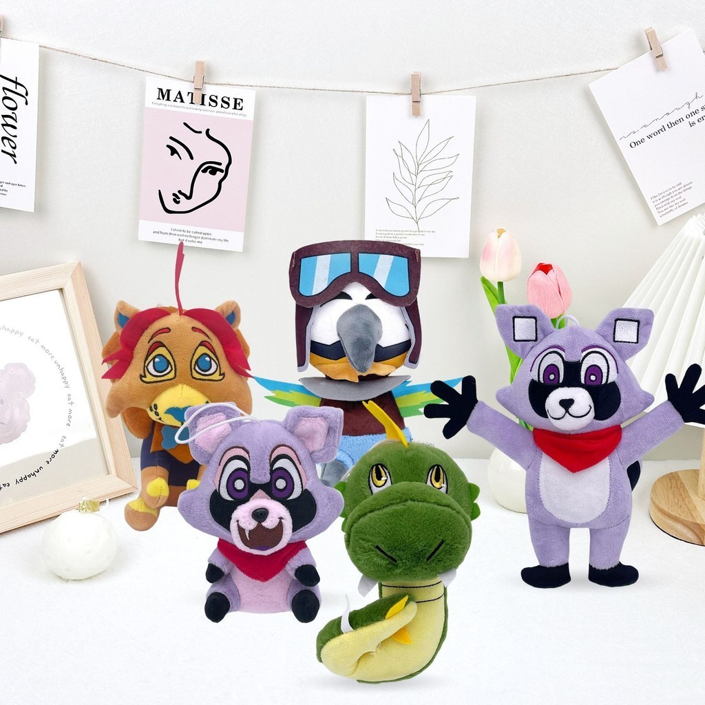 Indigo Park Plush,Rambley The Raccoon Dolls Stuffed Toys, Bird Mollie ...