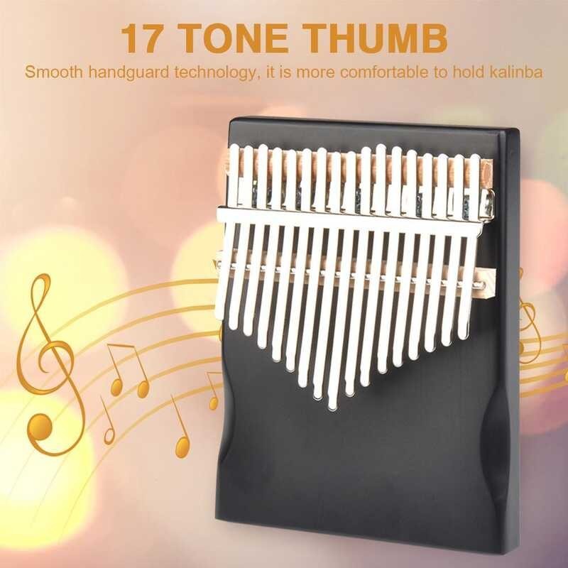 Keys 17 Kalimba Pine Wood Musical Instrument Thumb Finger Piano Para Sa ...