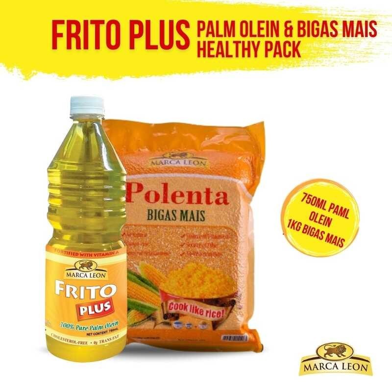 Frito Plus Palm Olein Oil 750 ml PET Bote + 1kg Polenta Bigas Mais ...