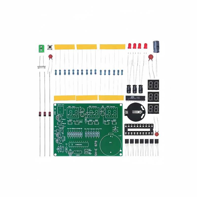 Kits DIY AT89C2051 Electronic Clock Digital Tube LED Display Suite ...