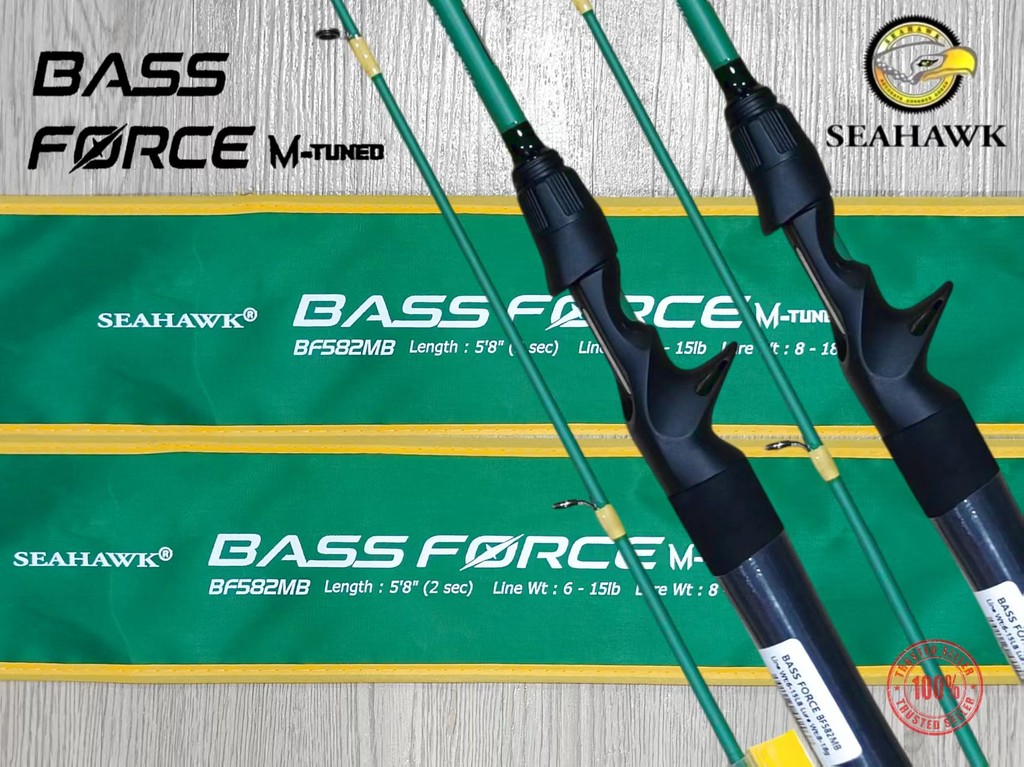 SEAHAWK BASS FORCE BAITCASTING (BC) FISHING ROD | Shopee Philippines
