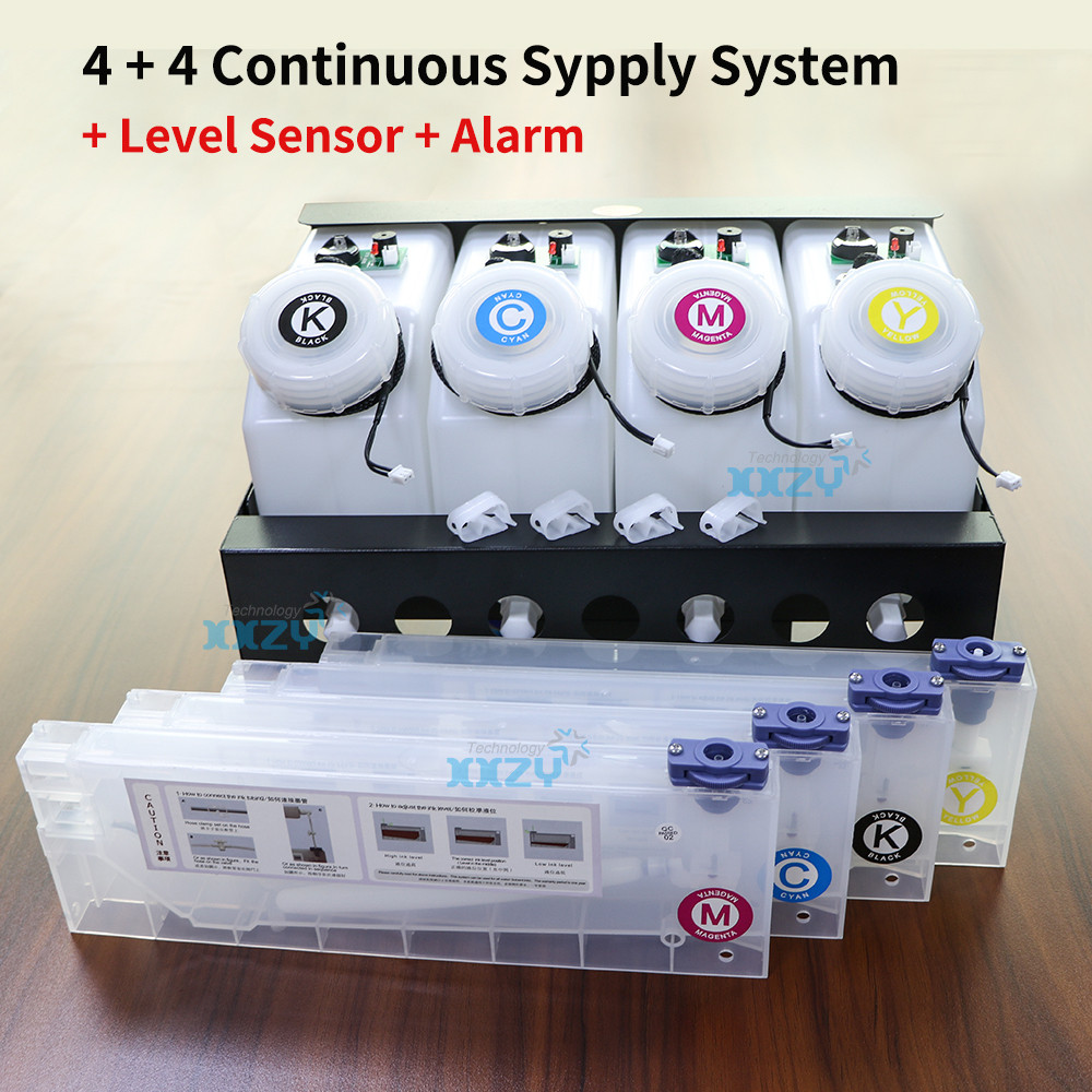 4+4 Bulk CISS Continuous Ink Supply System for Eco Solvent Printer 4 ...