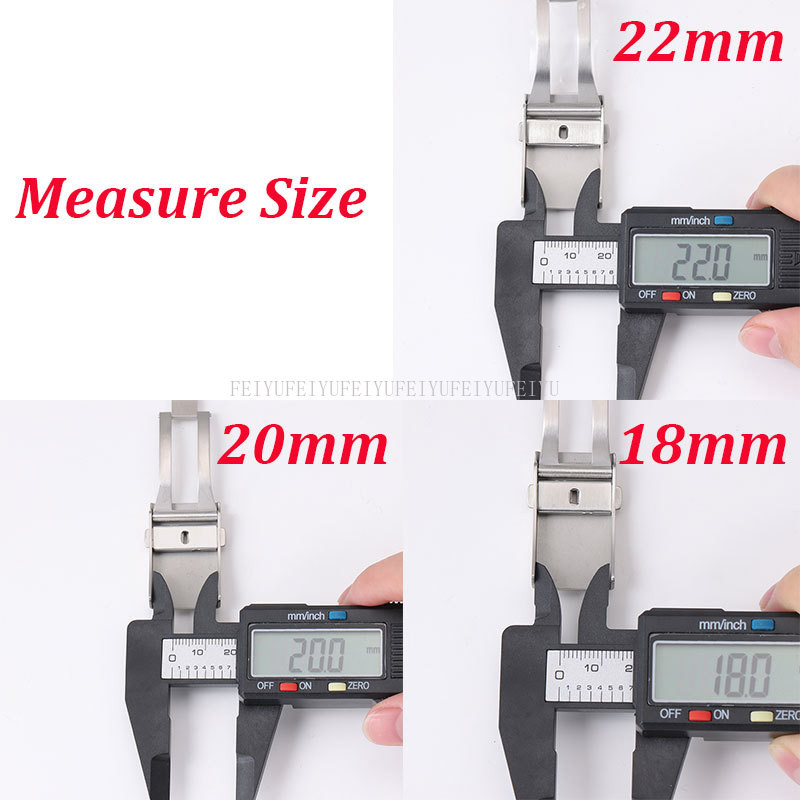 316L Stainless Steel Watch Buckle 18mm 20mm 22mm 24mm Metal Solid Watch ...