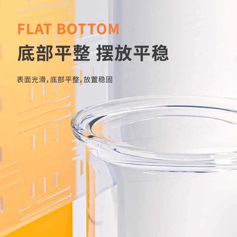 Glass specimen bottle display sample experimental cylinder wide mouth ...