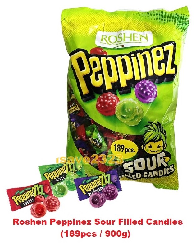 Roshen Peppinez Sour Filled Candies (189pcs / 900g) | Shopee Philippines