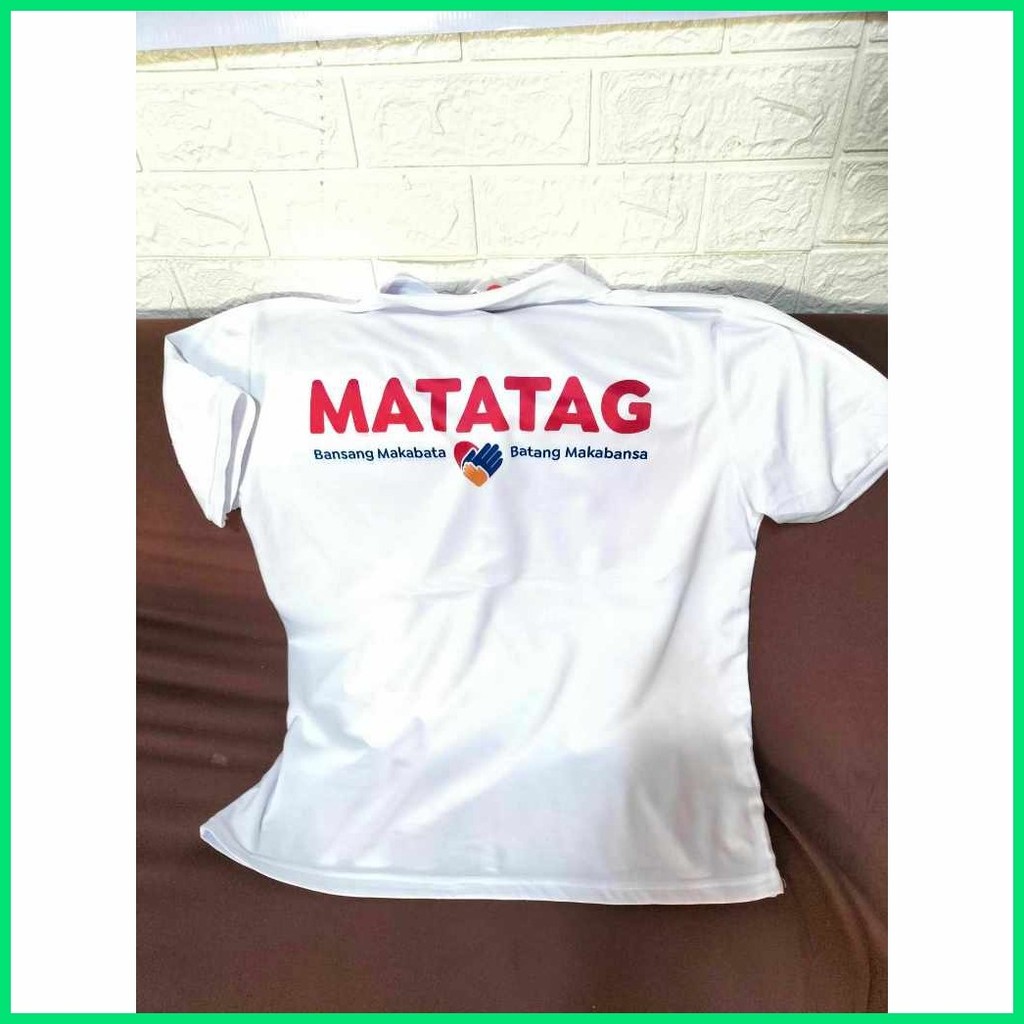 100% deped alternate uniform matatag white polo shirt unisex | Shopee ...