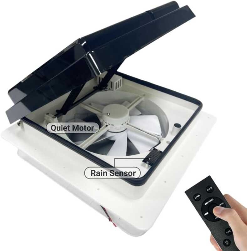 2012 roof ventilation fan silent 4-speed reversible air ventilation RV ...