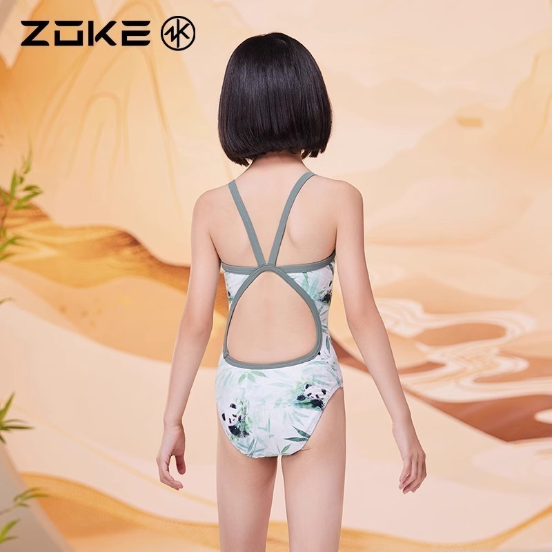 ZOKE Girls Professional Training Swimwear Quick-Dry Racing One-Piece Triathlon Swimsuits 2025 ...