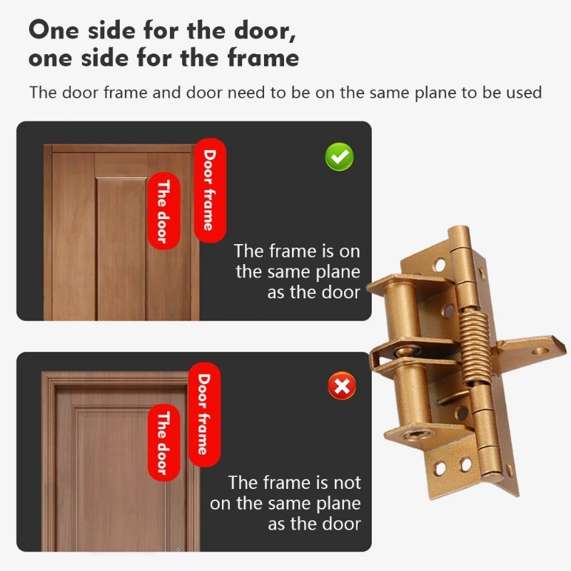 Adjustable Self Closing Door Hinge Metal Automatic Spring Door Closer ...