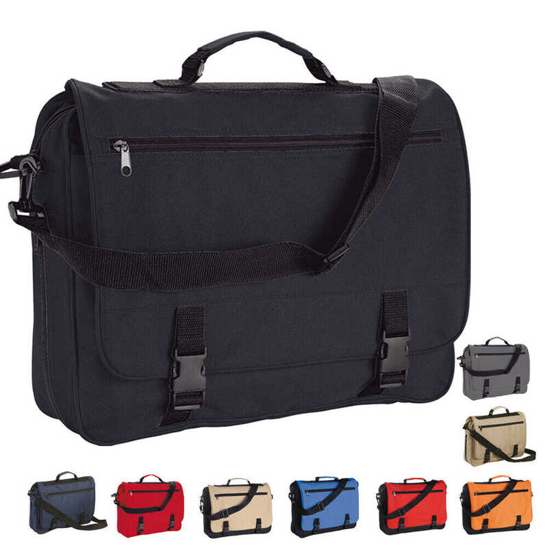 Mens Black Messenger Satchel Briefcase Work College School Utility ...