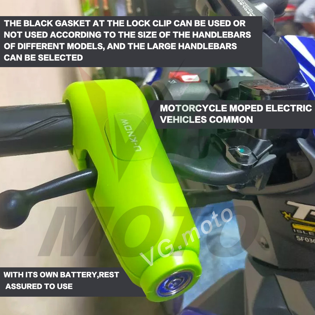 Motorcycle Anti-Theft Motorcycle Alarm-Lock handlebar horn lock ...