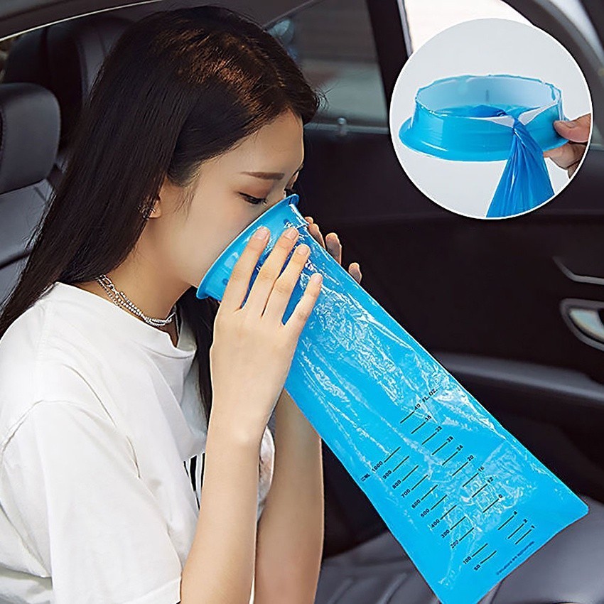 5Pcs Disposable Vomit Bags Sealable Emesis Bags For Travelling Car ...