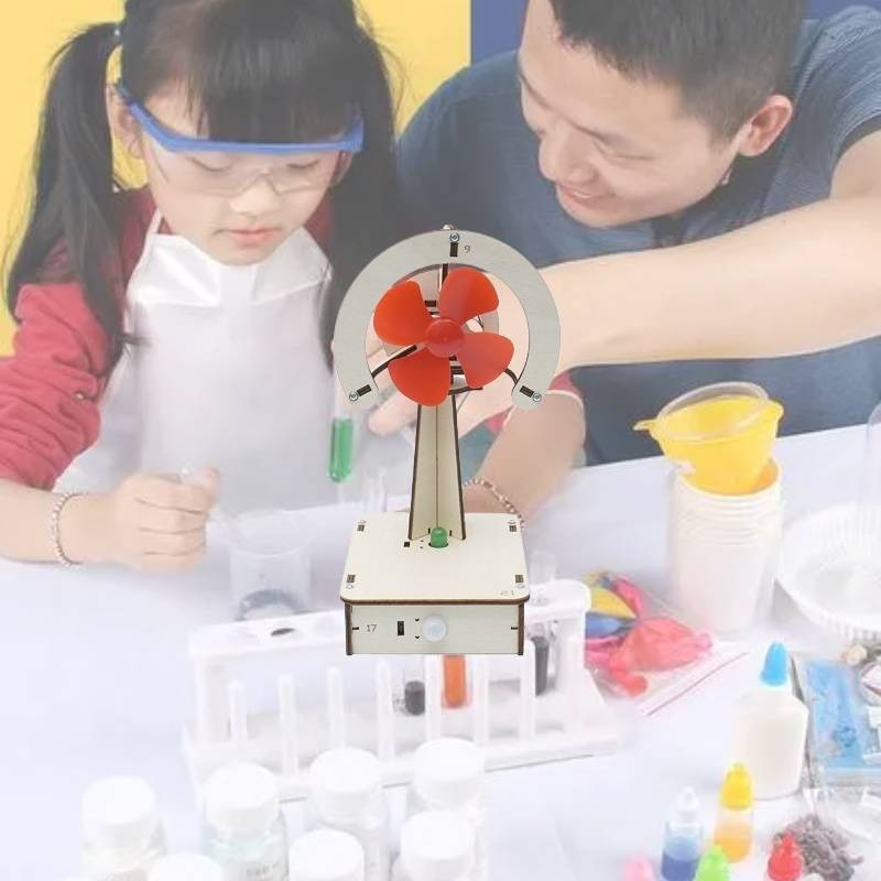 Electric Wooden Customizable Fan Science Experiment Diy Kit For Ha-a08 ...