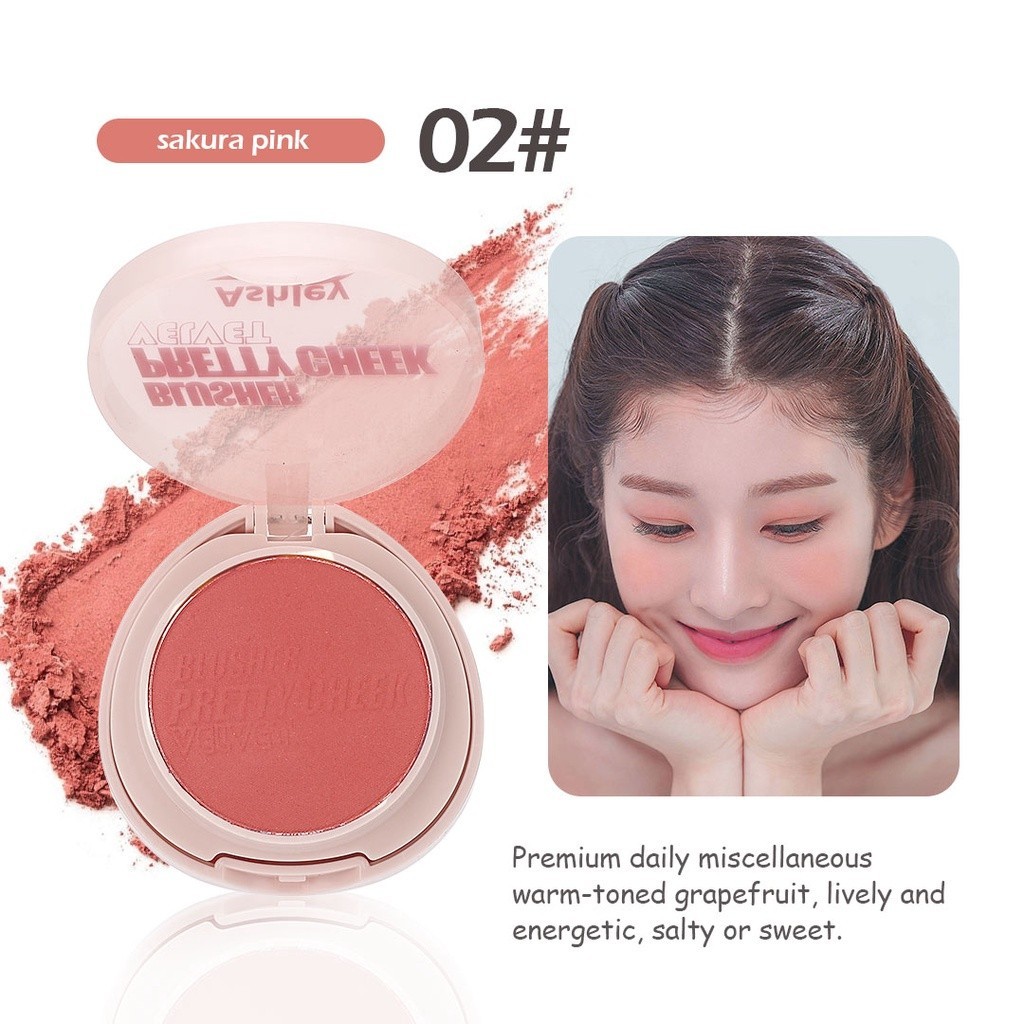 Ashley Shine Waterproof Blush Powder Naturally Pigmented Highlight ...