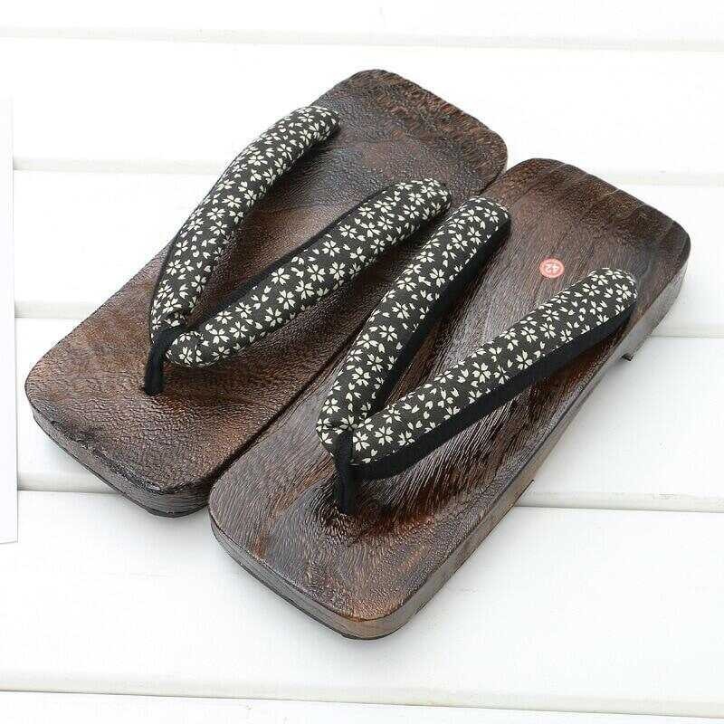 Cosplay Shoes Anime Geta Clogs Japanese Traditional Samurai Men ...