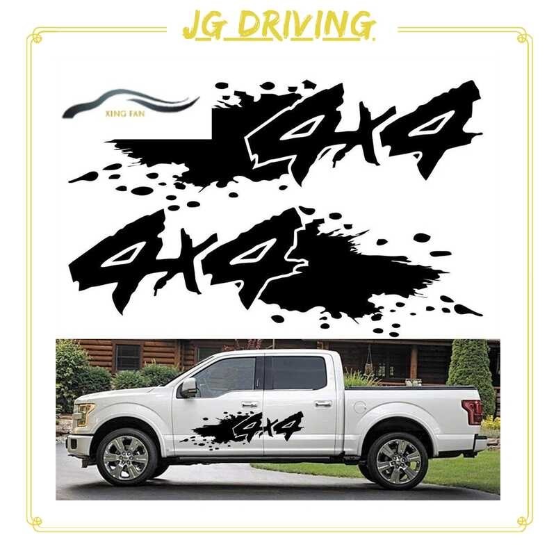 2Pcs JD XINFAN Decals 4X4 Off-Road Ranger Ford Raptor F150 Mitsubishi ...