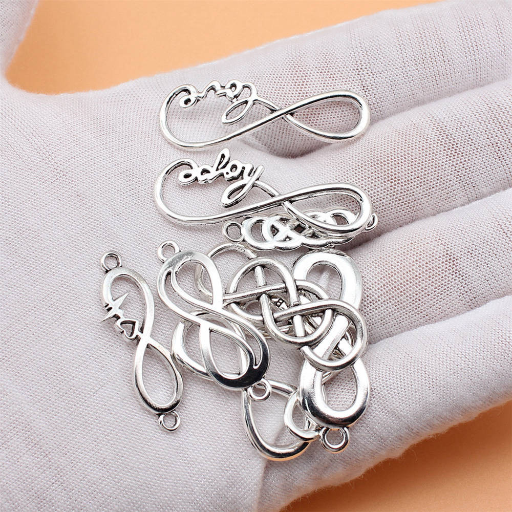 Accessories For Jewelry Antique Silver Color Infinity Symbol Charms ...