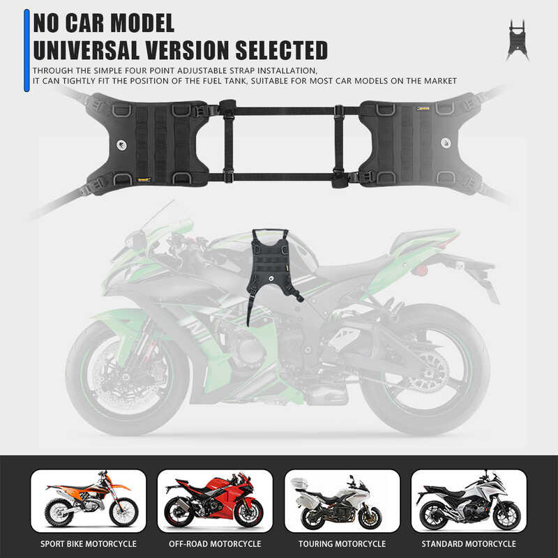 Fuel Tank Motorcycle Side Bag Base Gamit Ang MOLLE System Motor Tank ...