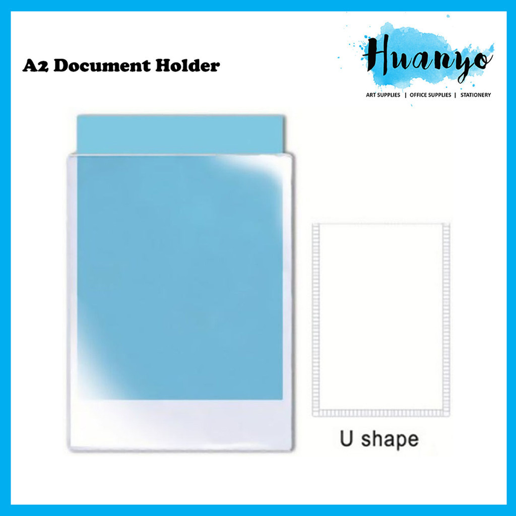 PVC U Shape Transparent Plastic Document Holder Sheet Protactor A2 ...