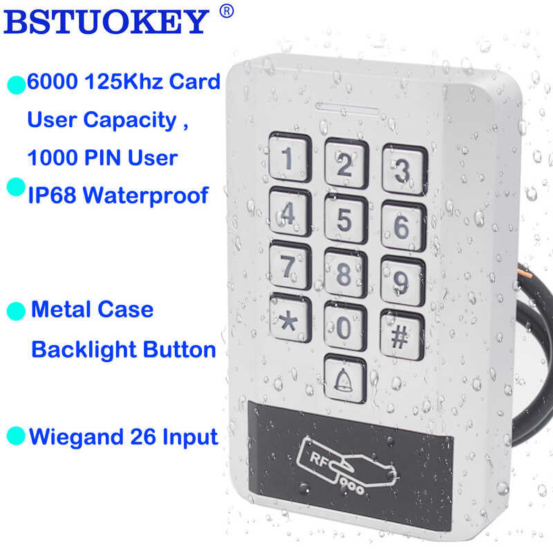 125Khz Waterproof Metal Proximity Card Control System Door Access ...