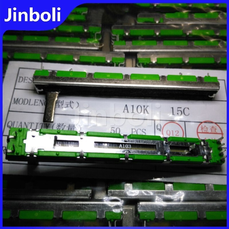 2PCS 7.5CM Straight Slide Push Pull Potentiometer 75MM Mixer Fader A10K ...