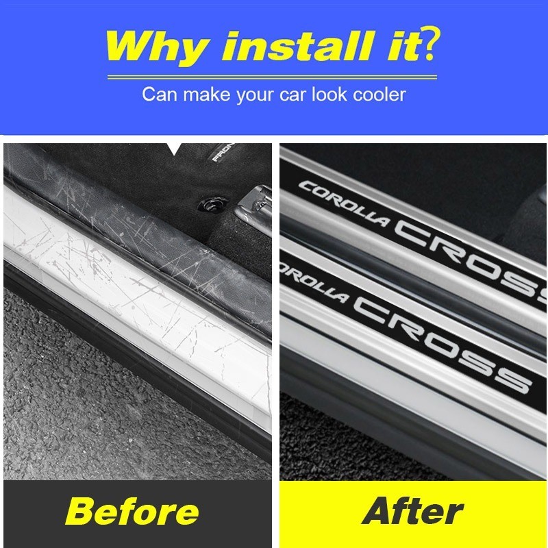 For Toyota Corolla Cross 2021 2022 2023 2024 Body kit Stainless steel ...