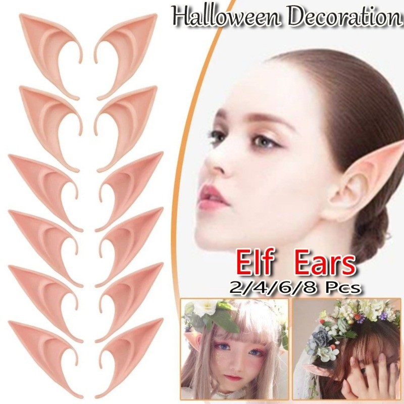 Halloween Cosplay Latex Fairy Angel Elf Ears Masquerade Party Costumes ...